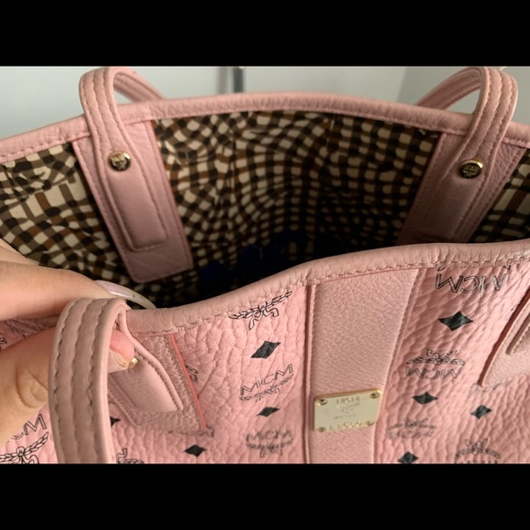 MCM | Bags | Authentic Pink Mcm Tote | Poshmark